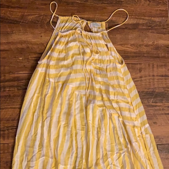 Gillia | Dresses | Gillia Hawaii Yellow Stripped Maxi Dress | Poshmark
